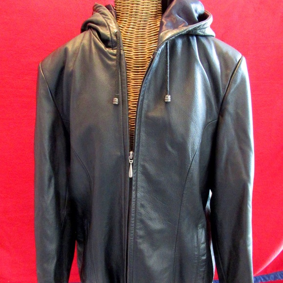 Jacqueline Ferrar | Jackets & Coats | Jacqueline Ferrar Black Hooded ...
